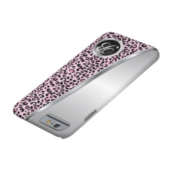 Black and Light Pink Leopard Print | Monogram Case-Mate iPhone Case ...