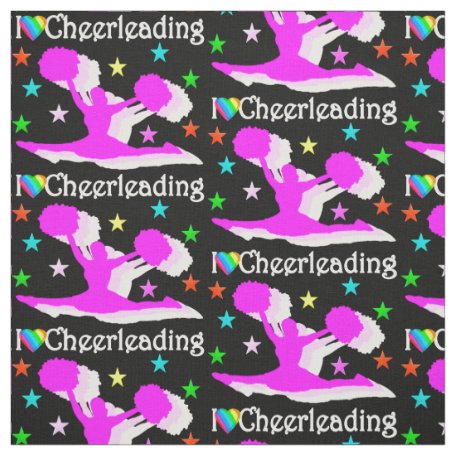 LOVE CHEERLEADING FABRIC | Zazzle.com