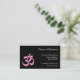 Black and Pink Om Symbol Business Card | Zazzle