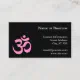 Black and Pink Om Symbol Business Card | Zazzle