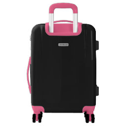 Black and Pink Pretty Ugo Luggage | Zazzle