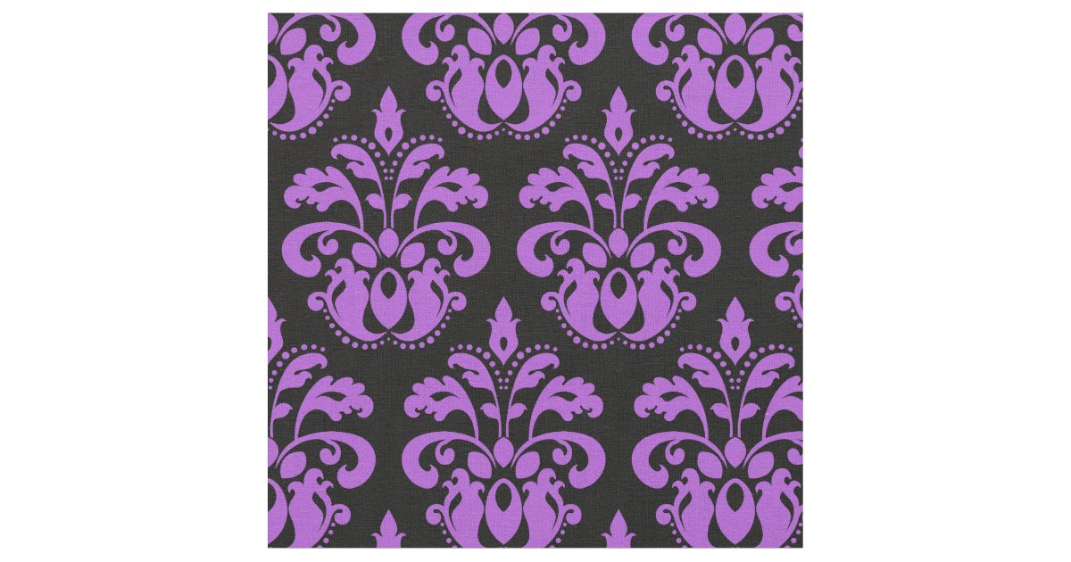 purple damask pattern