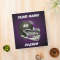 Black and Purple Football Helmet Playbook Binder | Zazzle