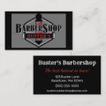 Black and Red Barber Logo Personalize Business Card | Zazzle
