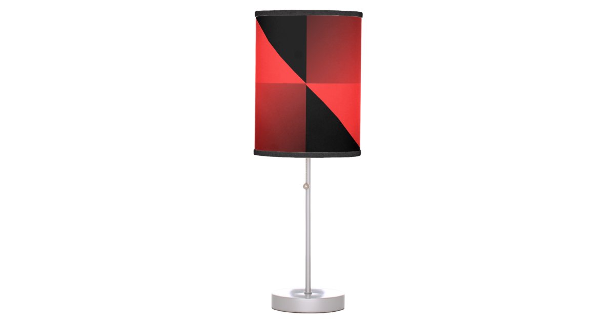 Black and Red Gradient Table Lamp | Zazzle