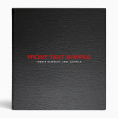 Black And Red Leather Texture Print Binder | Zazzle