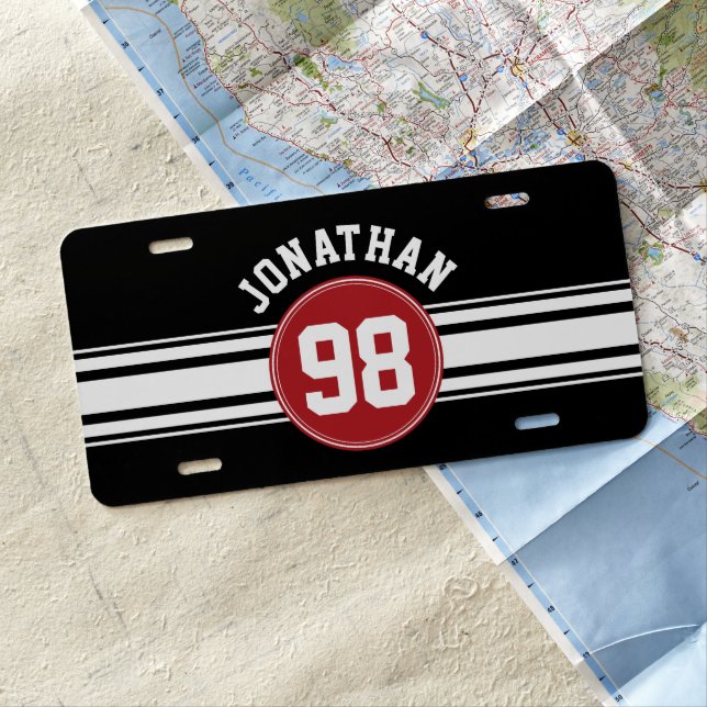 baseball plate numbers