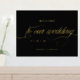 Black and Shiny Calligraphy Wedding Welcome Sign | Zazzle