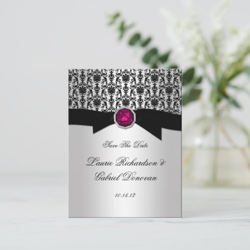 Black and Silver Pink Tourmaline Jewel Save The Da Announcement ...