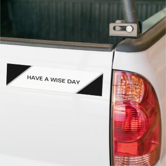 Black and white abstract bumper sticker | Zazzle