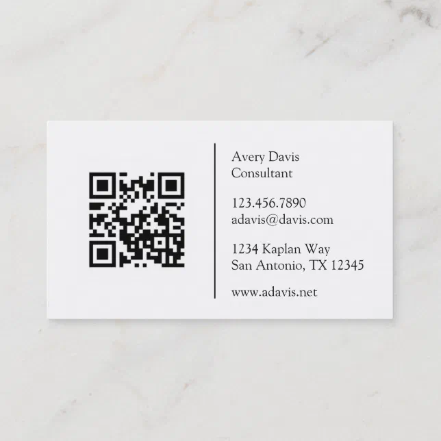 Black and White Anatomy Art Back Muscles QR Code Business Card | Zazzle