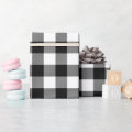 Black and White Buffalo Check Wrapping Paper | Zazzle