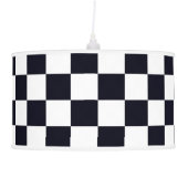 Black and White Checker Pattern Ceiling Lamp | Zazzle