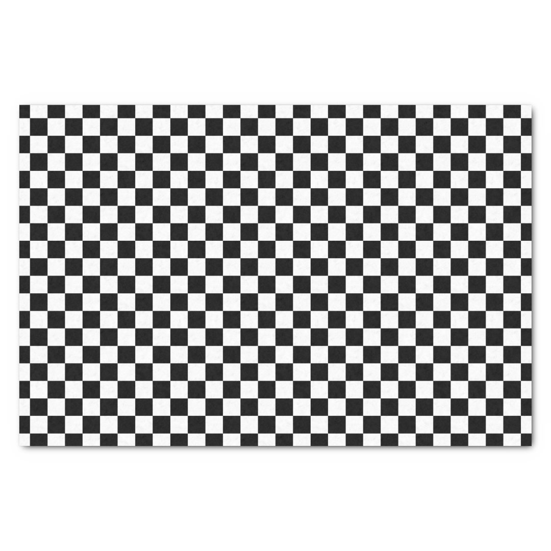 Black and White Checkerboard All Occasion Tissue Paper | Zazzle