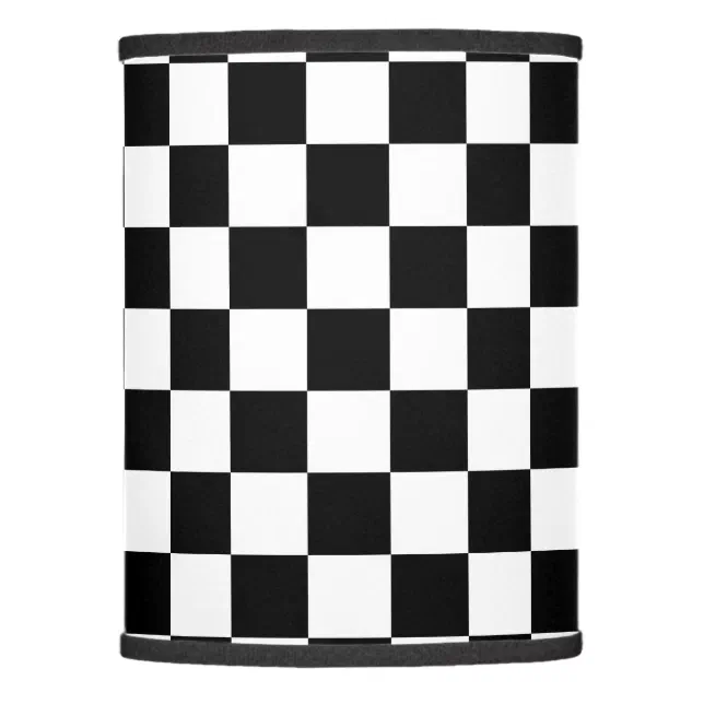Black and White Checkerboard Lamp Shade | Zazzle