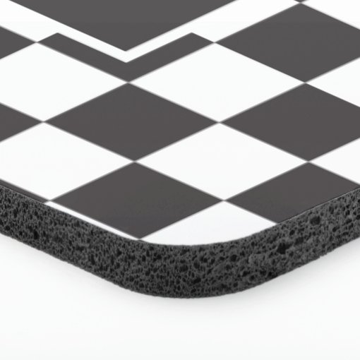 Black And White Checkerboard Pattern Monogram Seat Cushion | Zazzle