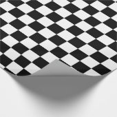 Black and White Checkerboard Wrapping Paper | Zazzle