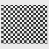 Black and White Checkerboard Wrapping Paper | Zazzle