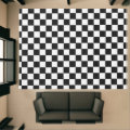 Black And White Checkered Checkerboard Pattern Rug | Zazzle