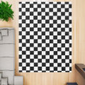 Black And White Checkered Checkerboard Pattern Rug | Zazzle