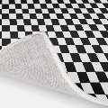 Black And White Checkered Checkerboard Pattern Rug | Zazzle
