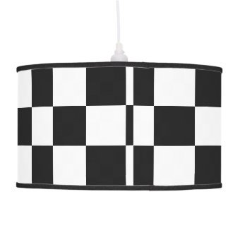 Black And White Checkered Lamp | Zazzle