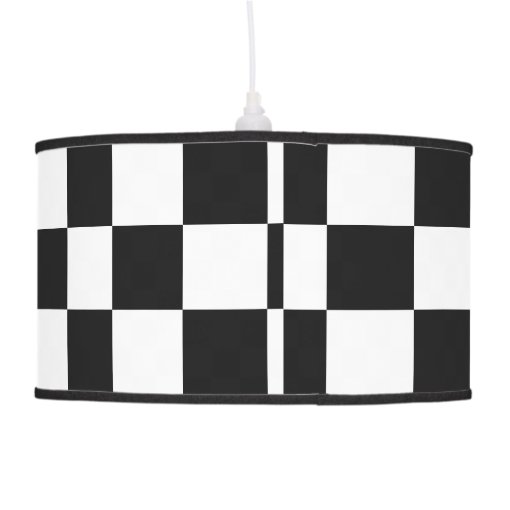 Black And White Checkered Lamp | Zazzle