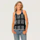 Black and White Checkered Racer Back Tank Top | Zazzle