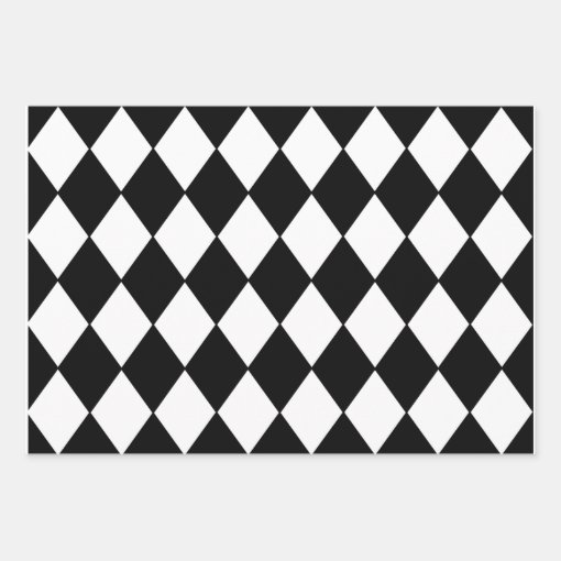 Black and White Checkered Wrapping Paper Sheets | Zazzle