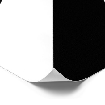 Black and White Chevrons Poster | Zazzle