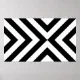 Black and White Chevrons Poster | Zazzle