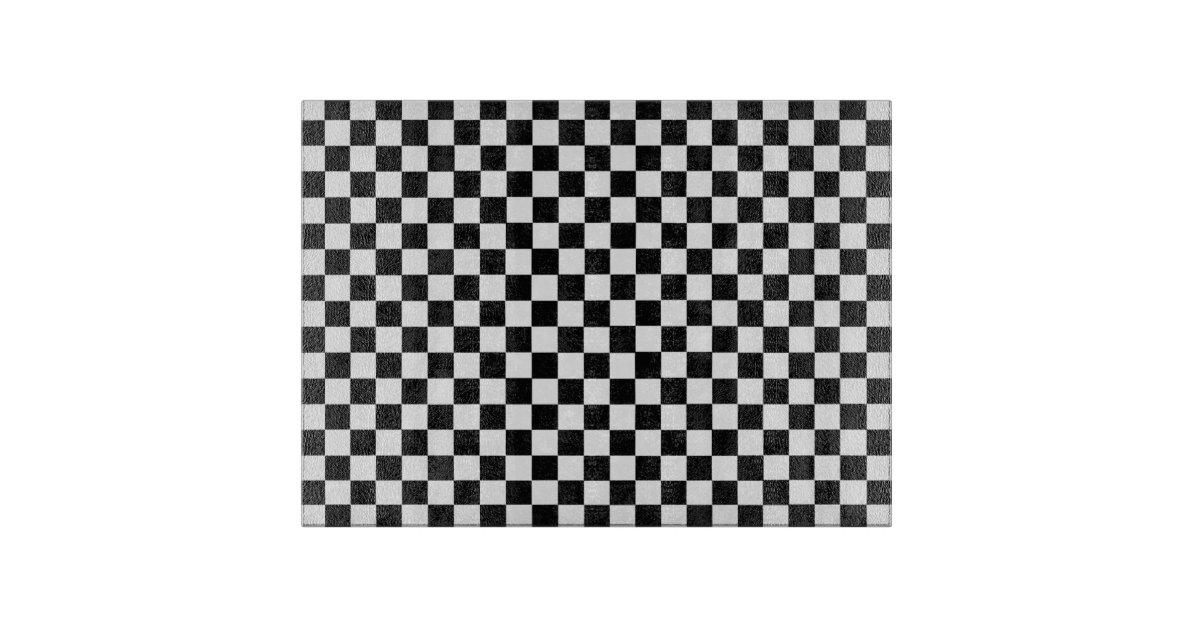 Black And White Classic Checkerboard Cutting Board | Zazzle