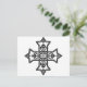Black and White Coptic Cross Postcard | Zazzle