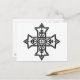 Black and White Coptic Cross Postcard | Zazzle