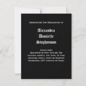 Black and White Cosmetology School Graduation Invitation | Zazzle