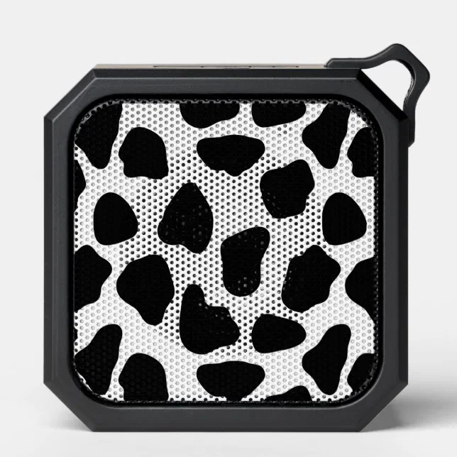 Black And White Cow Print Bluetooth Speaker | Zazzle