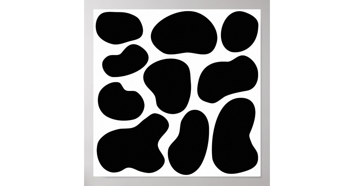 Black and White Cow Print Pattern. | Zazzle