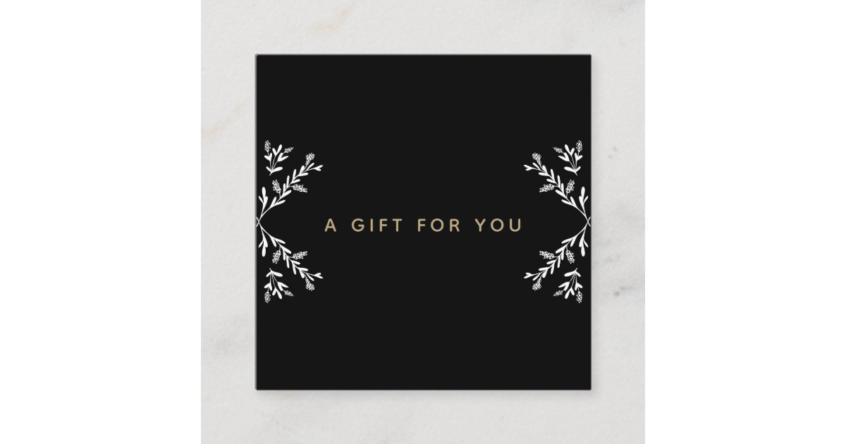 Black and White Customer Appreciation Discount Card | Zazzle