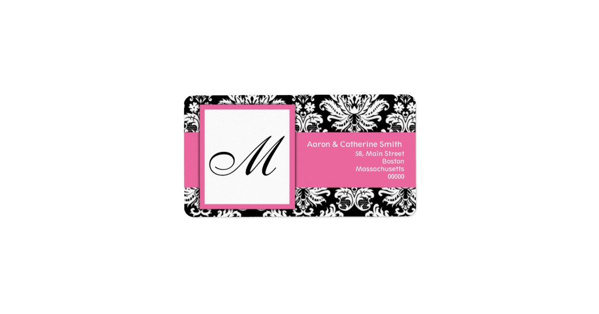 Black and White Customizable Address Labels | Zazzle