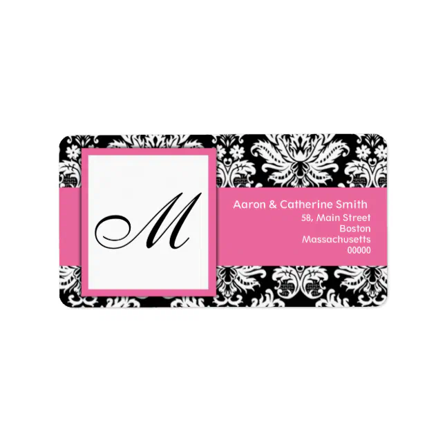 Black and White Customizable Address Labels | Zazzle