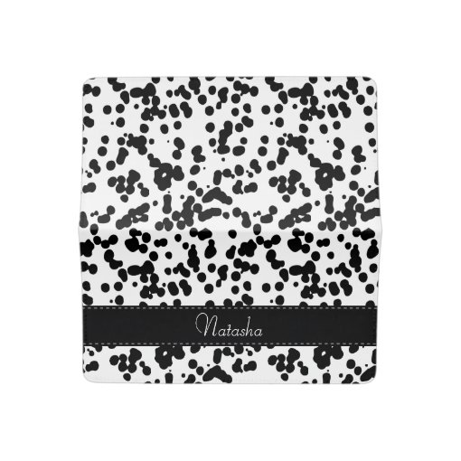 Black and White Dalmatian Spots Checkbook Cover | Zazzle