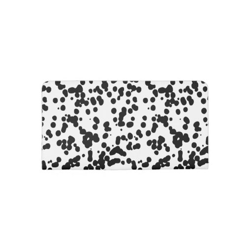 Black and White Dalmatian Spots Checkbook Cover | Zazzle
