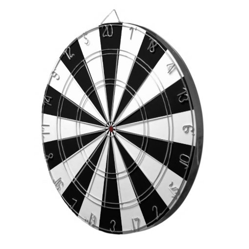Black and White Dart Board | Zazzle