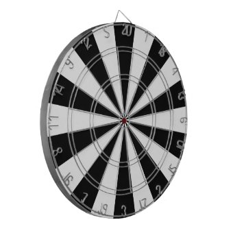 Black and White Dart Board | Zazzle