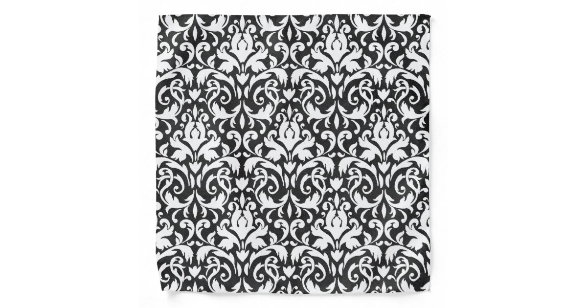 BLACK AND WHITE DESIGN BANDANA | Zazzle