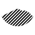 Black And White Diagonal Stripes Pattern Party Hat | Zazzle