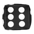 black and white dice pouf | Zazzle