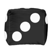 black and white dice pouf | Zazzle