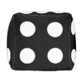 black and white dice pouf | Zazzle
