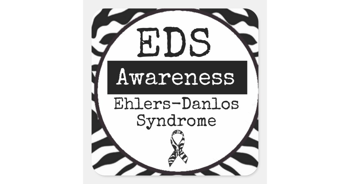 Black and White Ehlers-Danlos syndrome EDS Sticker | Zazzle